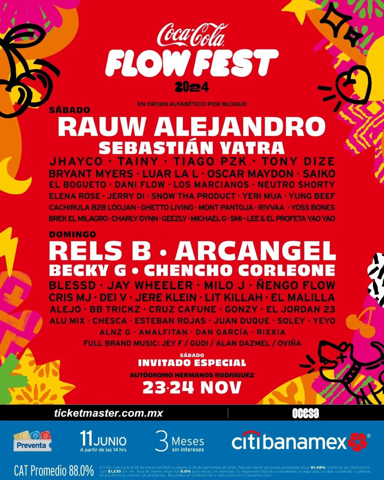 Tiago Pzk Y Rels B Cantando Juntos En El Coca Cola Flow Fest 2024
